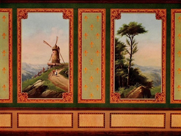 Old Edwardian wallpaper styles & home decor, plus 40 real paper samples ...
