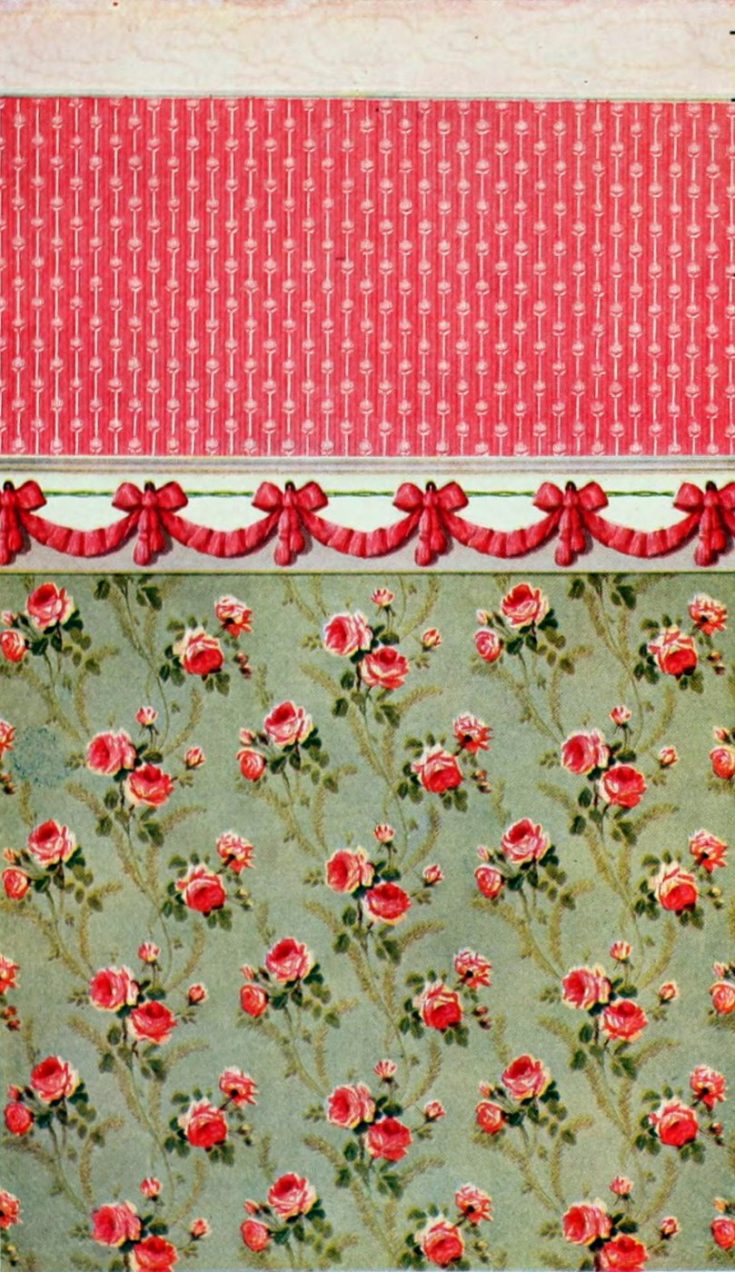 Old Edwardian wallpaper styles & home decor, plus 40 real paper samples ...
