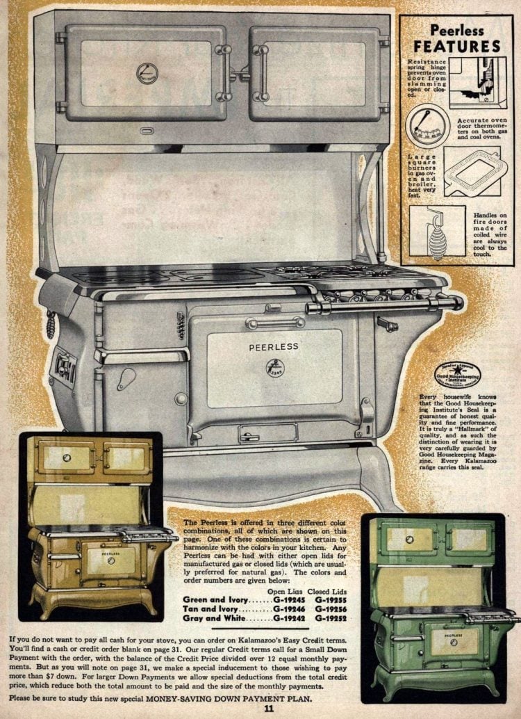 Can you imagine cooking on one of these gorgeous antique kitchen ranges ...