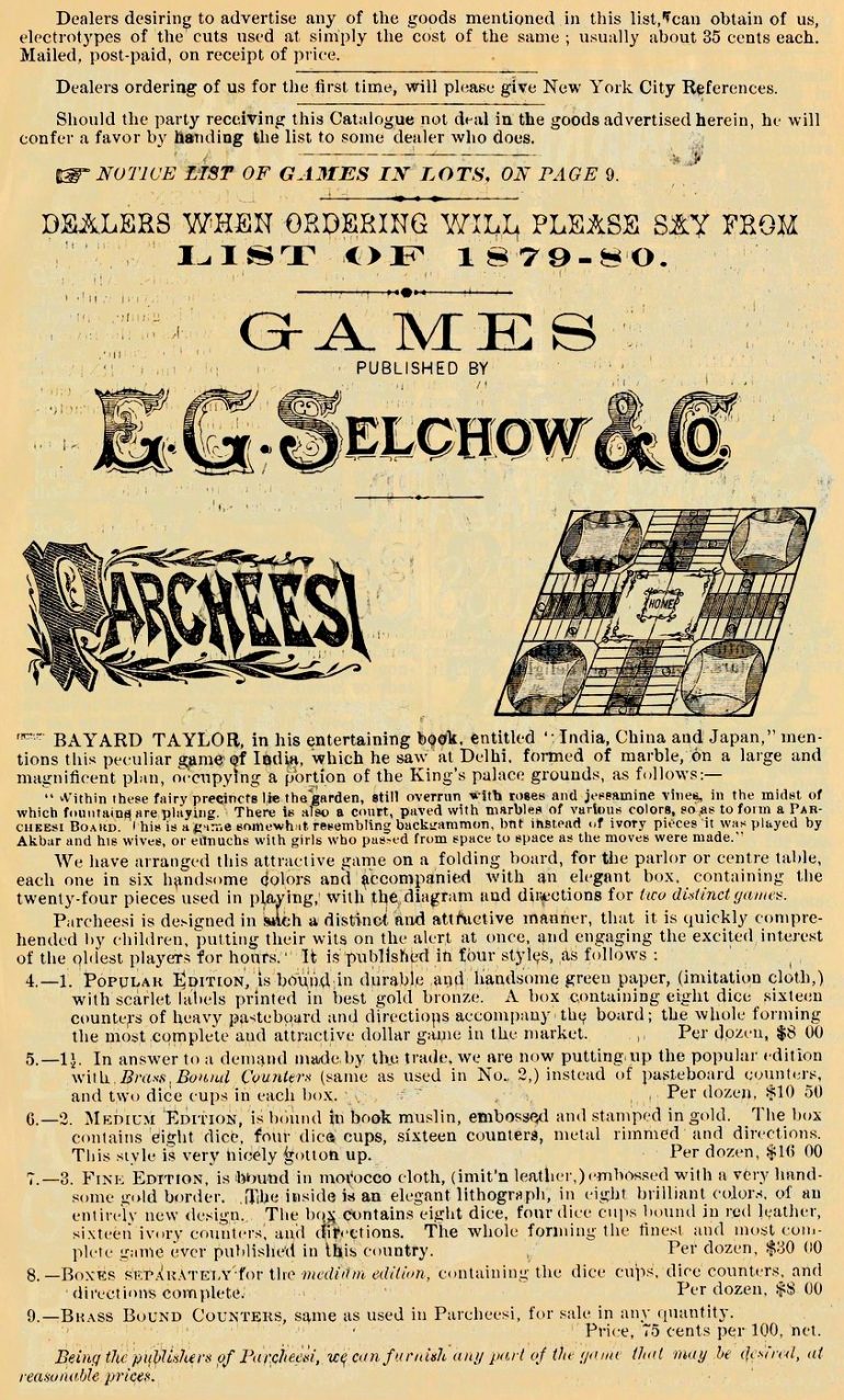 Vintage Parcheesi: The board game that's been around for more than 140 ...