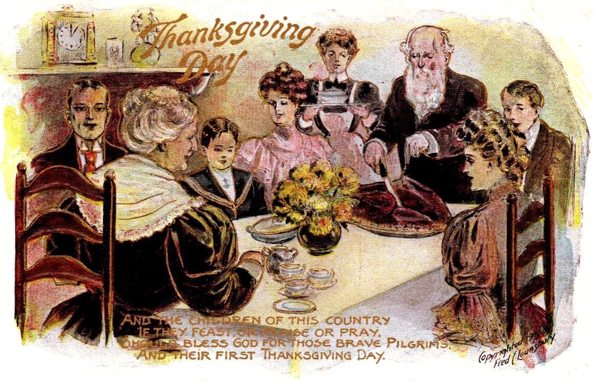 What a vintage Thanksgiving menu looked like before canned cranberry ...