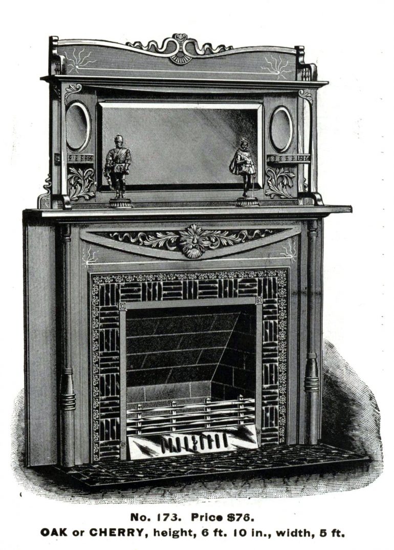 Two dozen fashionable Victorian fireplaces from the 1880s - Click Americana