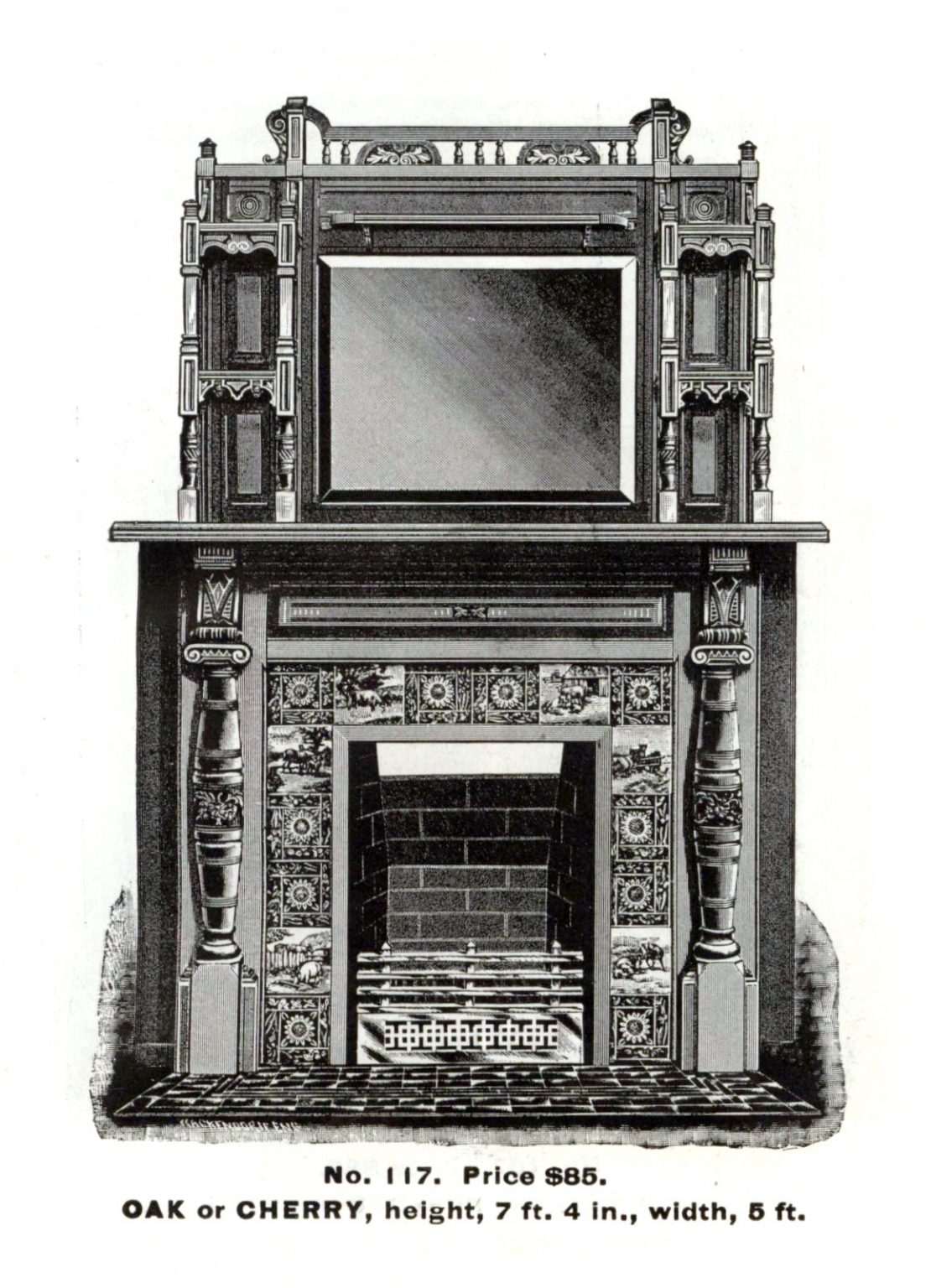 Two dozen fashionable Victorian fireplaces from the 1880s - Click Americana