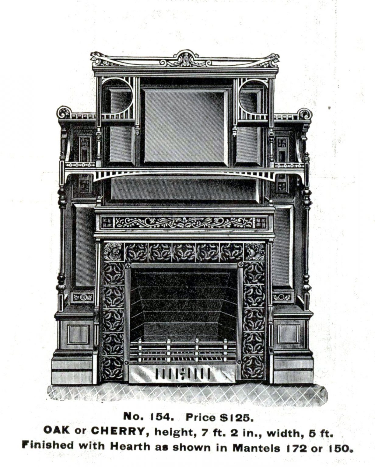 Two dozen fashionable Victorian fireplaces from the 1880s - Click Americana
