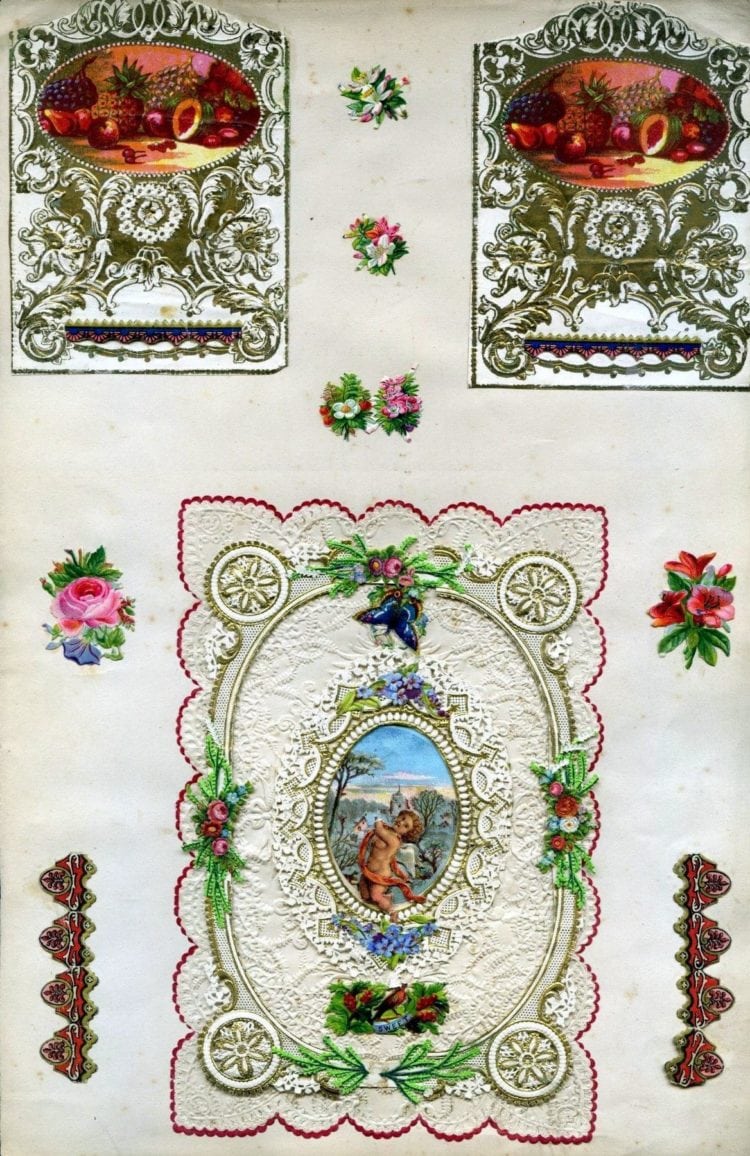 Antique scrapbooks: Layouts & scrapping ideas from long ago - Click ...