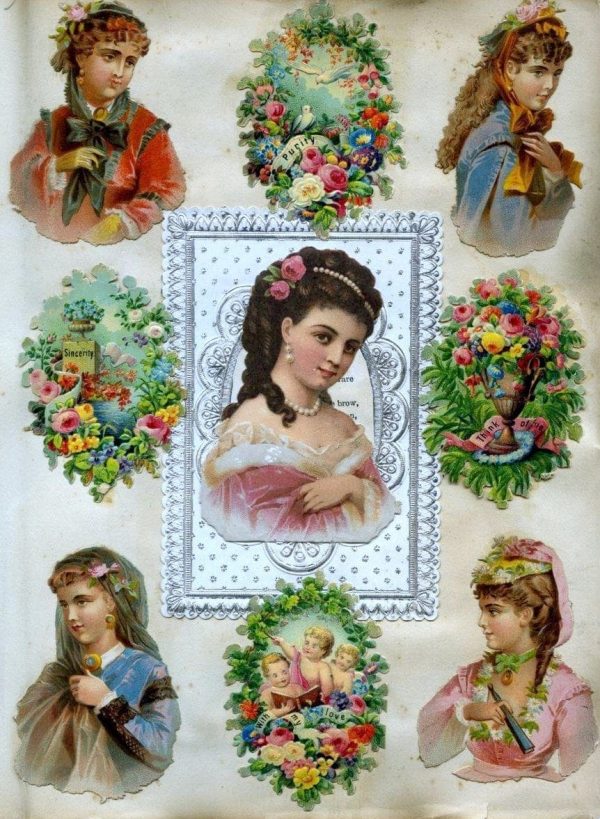 Antique scrapbooks: Layouts & scrapping ideas from long ago - Click ...