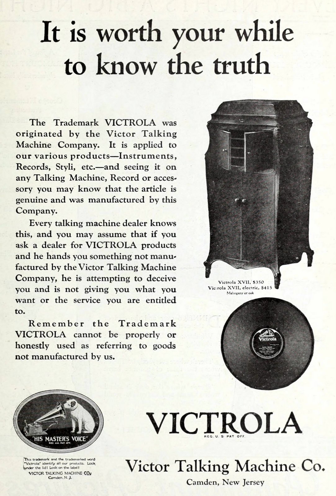 V is for Victrola record players: The history of the famous gramophones ...