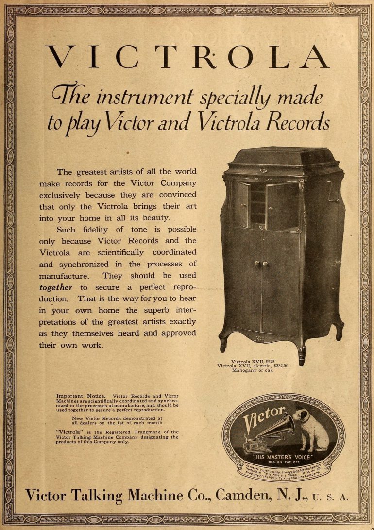 V is for Victrola record players: The history of the famous gramophones ...