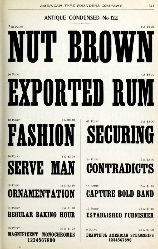 Like old-fashioned fonts: See dozens of vintage typefaces - Click Americana