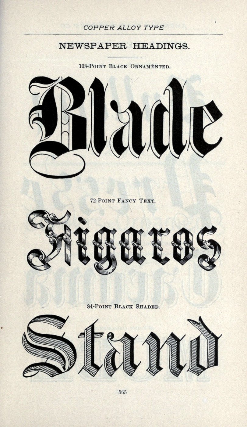 Like old-fashioned fonts: See dozens of vintage typefaces - Click Americana