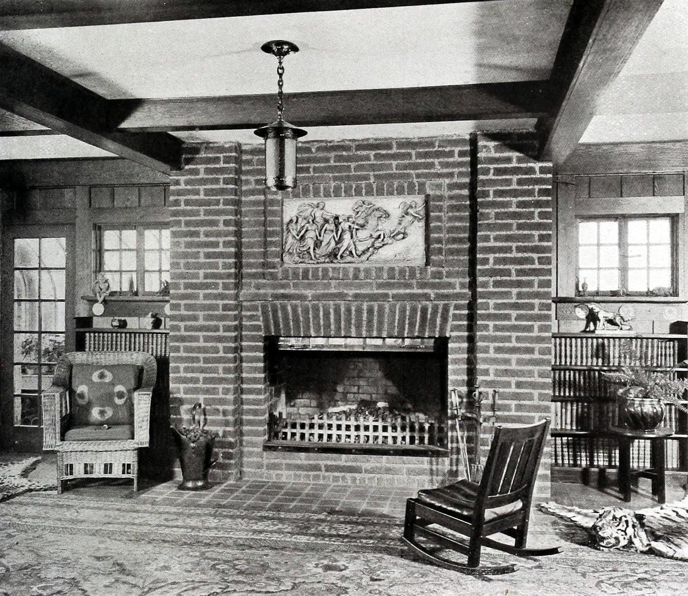 30 fantastic & timeless vintage fireplaces from the first half of the ...