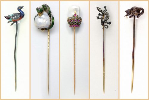 Antique stickpins & scarf pins: Jewelry from the Victorian & Edwardian ...