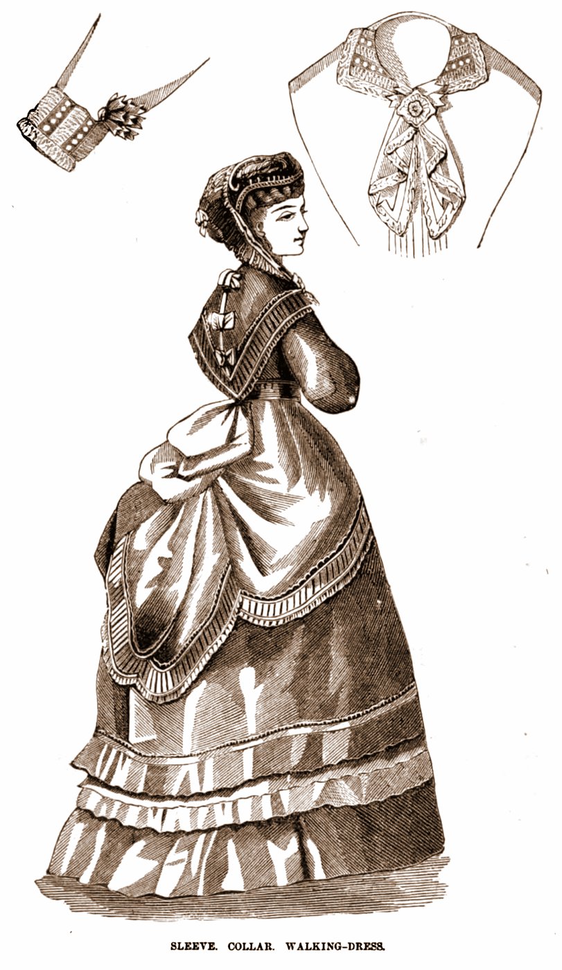 See 12 antique walking dresses from 1869 - Click Americana