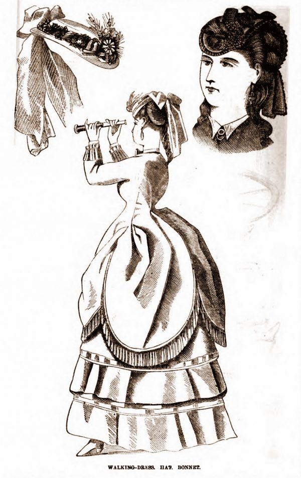 See 12 antique walking dresses from 1869 - Click Americana