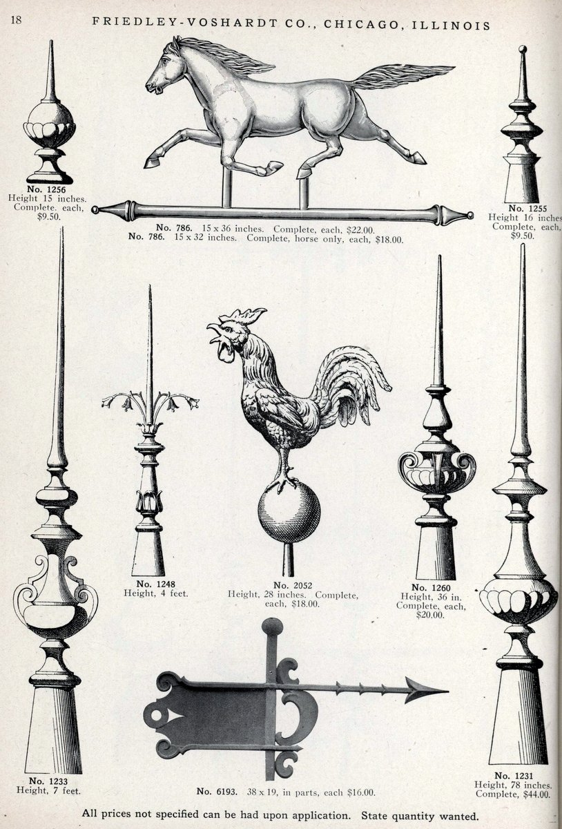Vintage weathervanes: 60+ examples of early American decorative ...