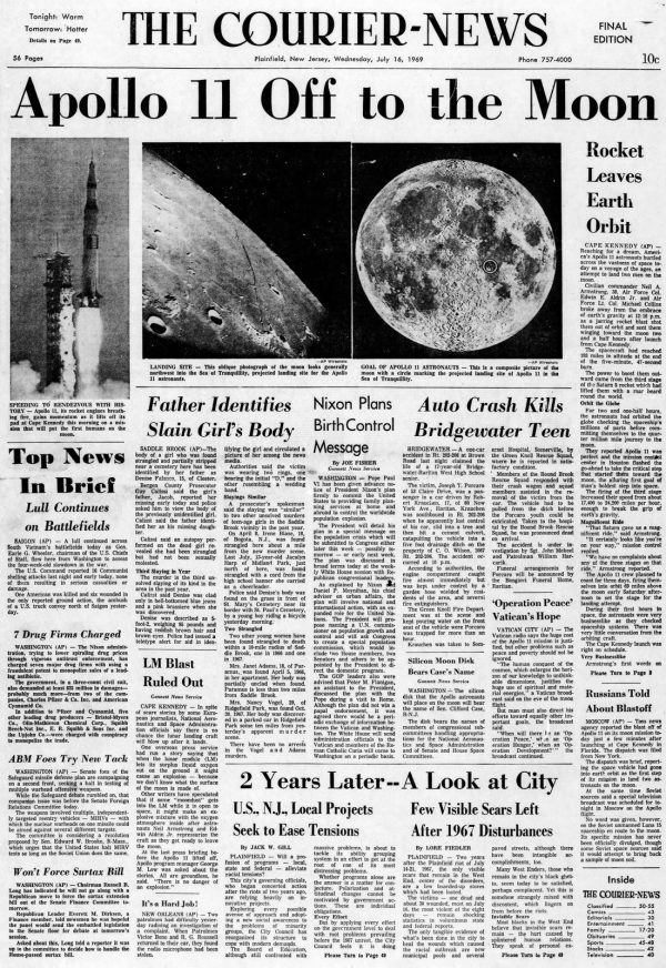 To the moon! 20 newspaper headlines from the Apollo 11 launch on July ...