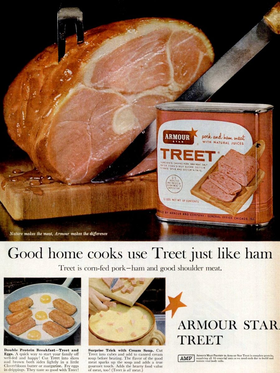 Treet: Spam-like sugar-cured ham from Armour from the 40s & 50s - Click ...