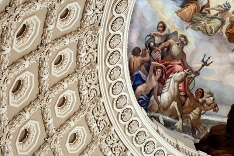 How the Apotheosis of Washington fresco was created in the Capitol Dome ...