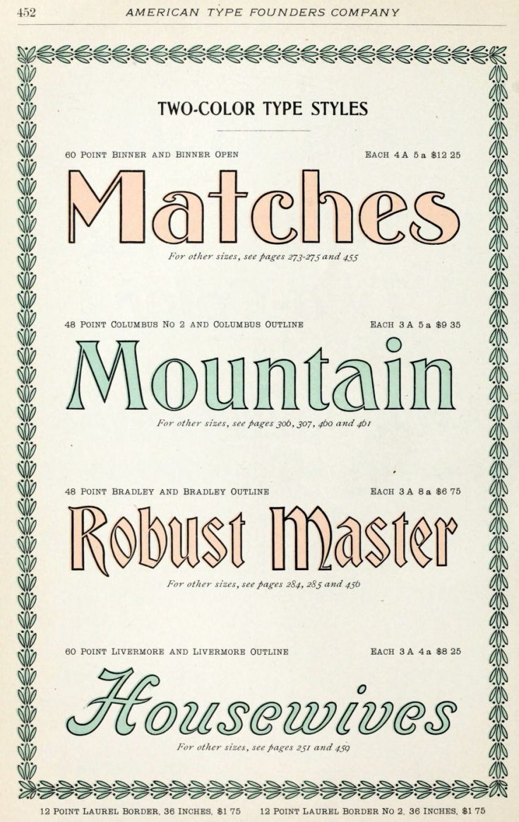 Like old-fashioned fonts: See dozens of vintage typefaces - Click Americana