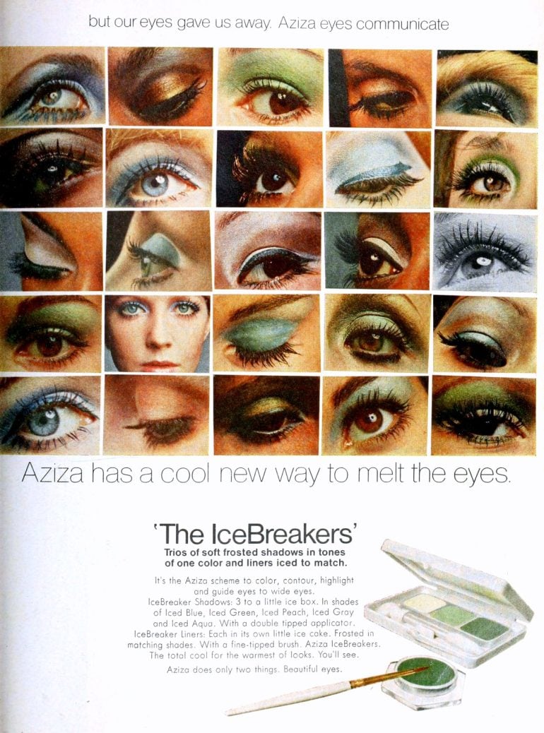 Mod 1960s eye makeup styles took a walk on the wild side - Click Americana