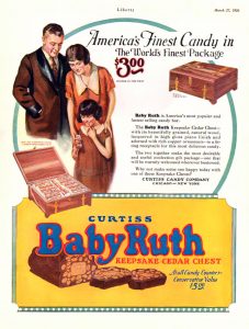 Baby Ruth candy bars & chocolates, the way they used to be years ago ...