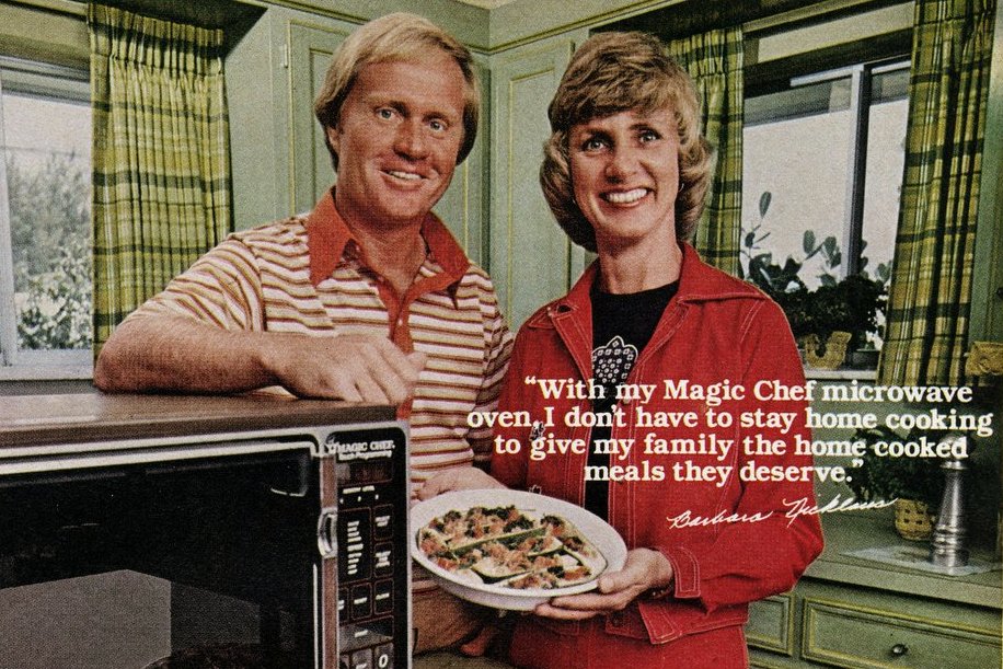 Barbara & Jack Nicklaus for Magic Chef kitchen appliances (1970s ...