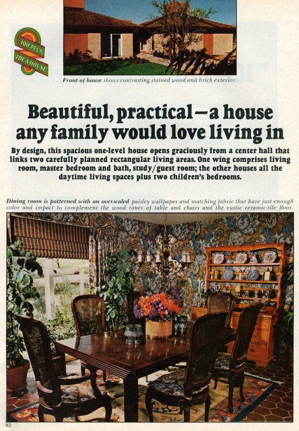 See a '70s model home: A pretty, practical, family-friendly house ...
