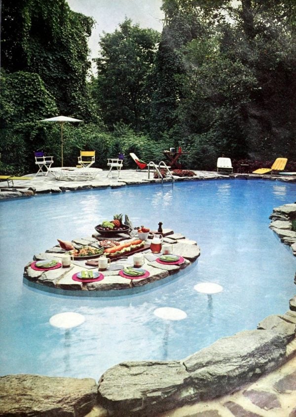 60 beautiful vintage in-ground swimming pool designs - Click Americana