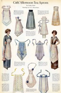 See pretty antique apron styles from 100+ years ago - Click Americana