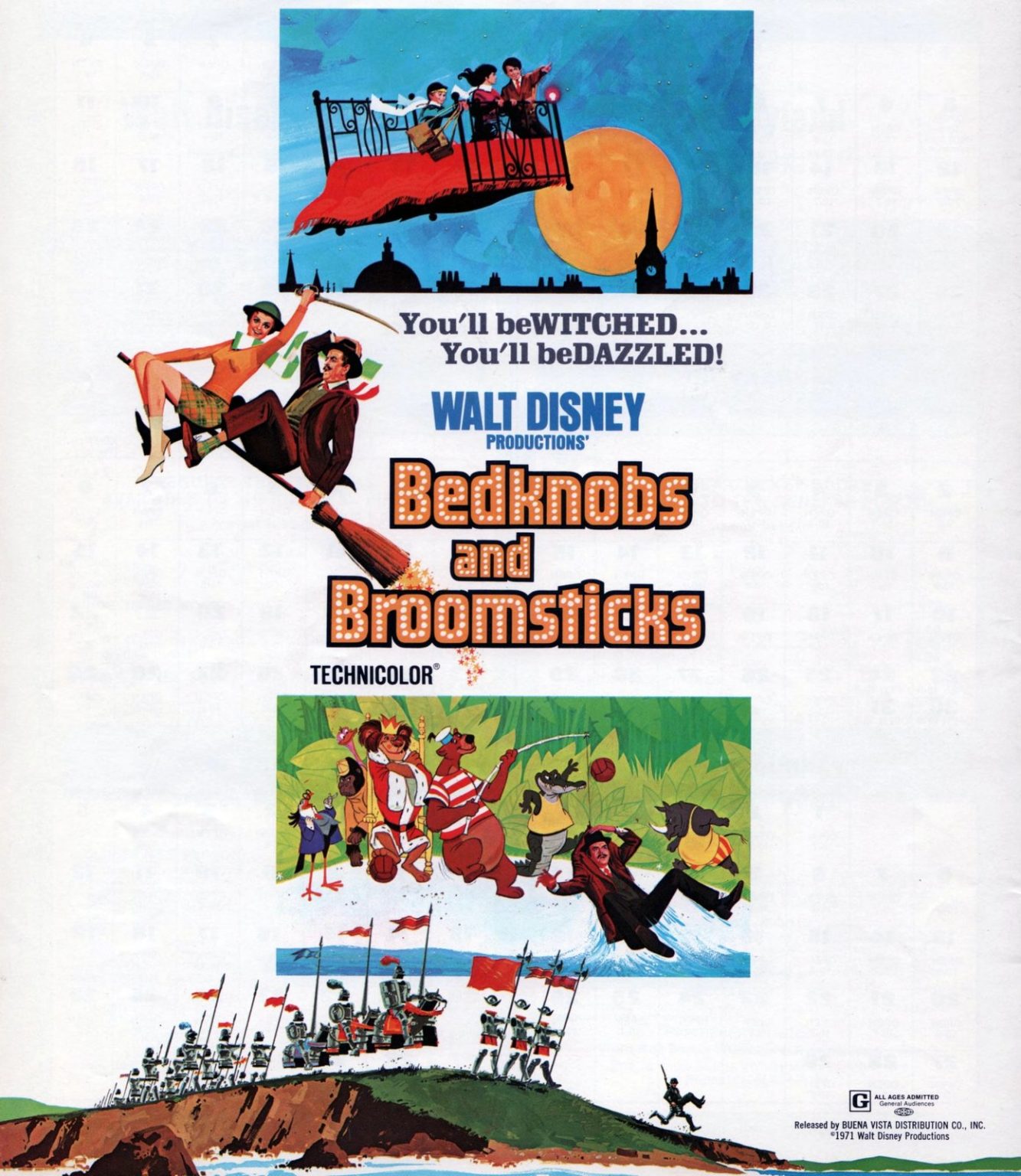 Bedknobs and Broomsticks: A magical mash-up that flew into Disney movie ...