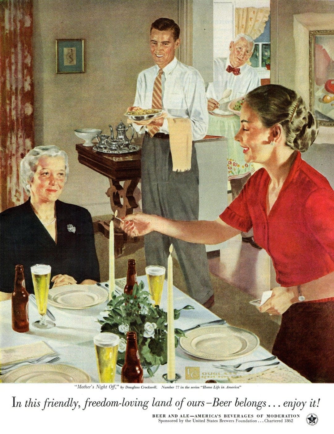 Beer belongs - enjoy it! 20 old-fashioned scenes from the 40s & 50s - Click Americana