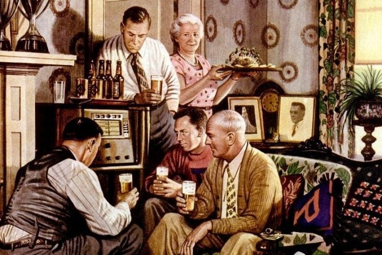 Beer belongs - enjoy it! 20 old-fashioned scenes from the 40s & 50s ...
