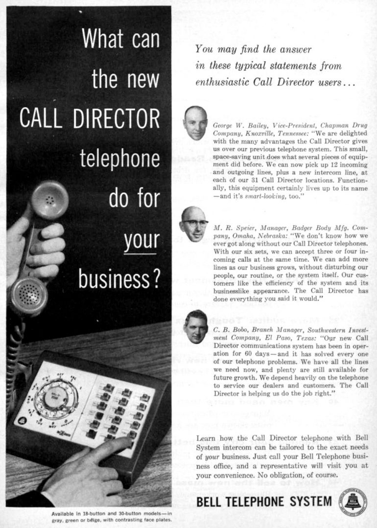 Old office telephone systems like these were big business back in the ...