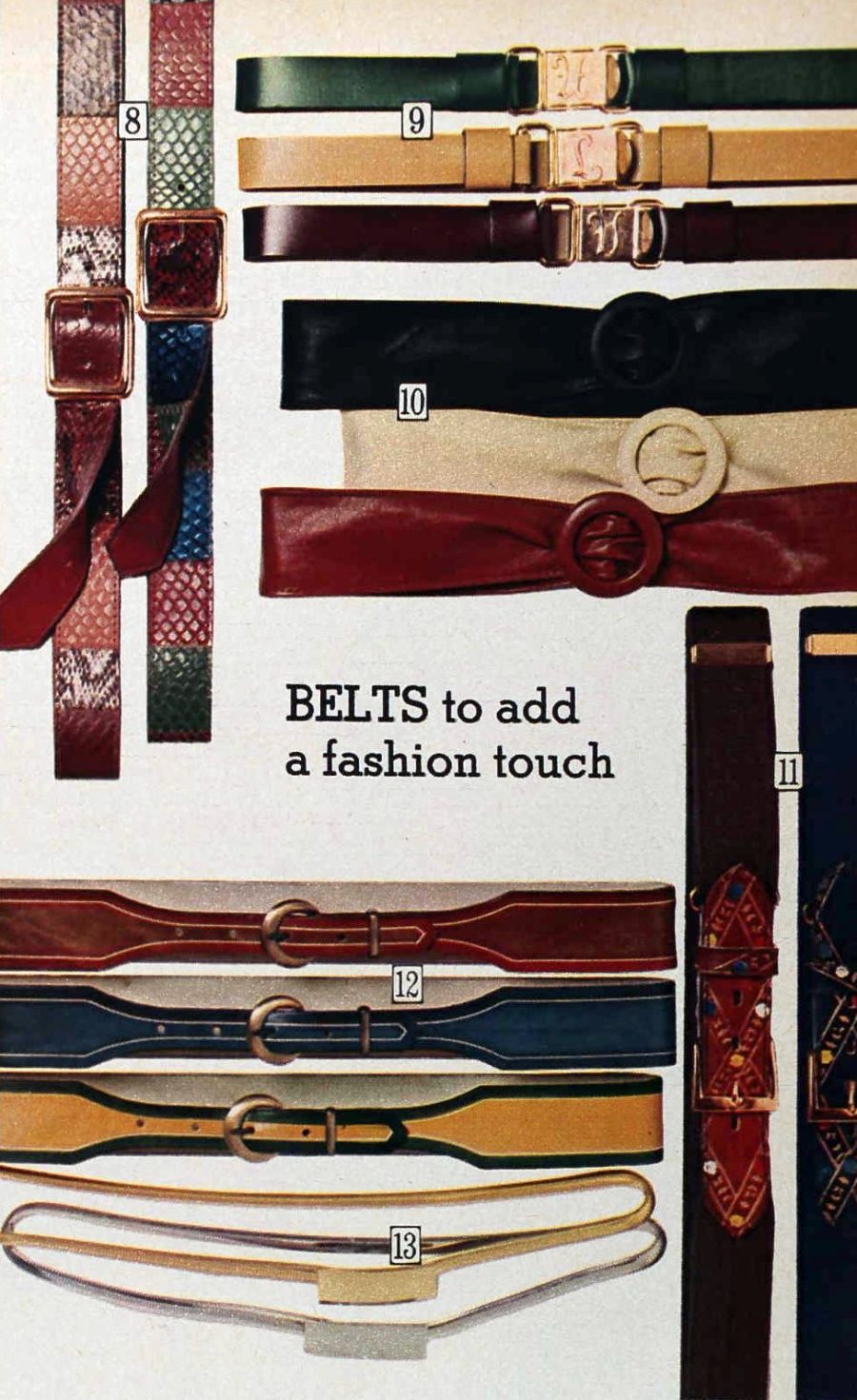 1960s & 1970s belts like these still inspire fashion trends for men ...