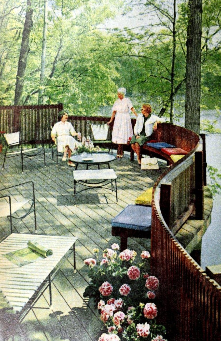 See 41 vintage backyard decks, plus find out how wood decking became a ...