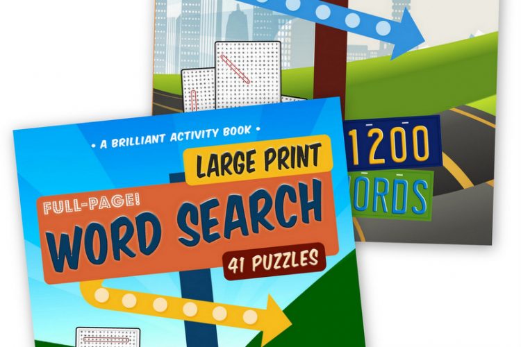 Large print word search puzzle books - Click Americana