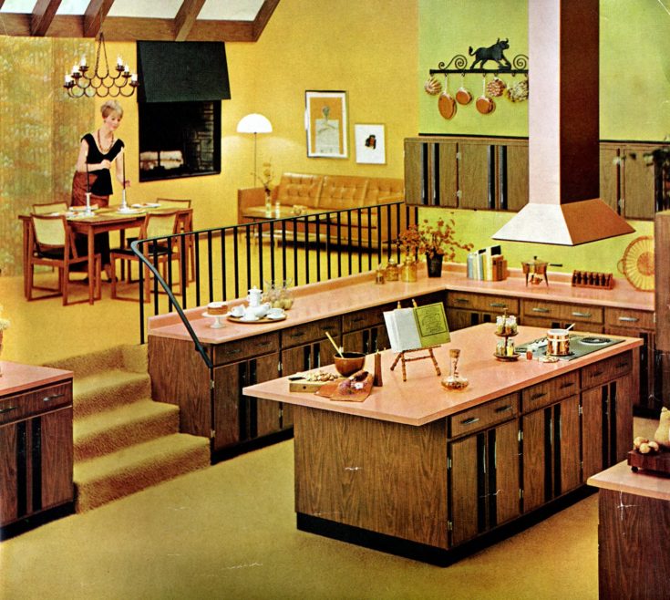 Six wonderful, workable kitchen designs from the 60s - Click Americana