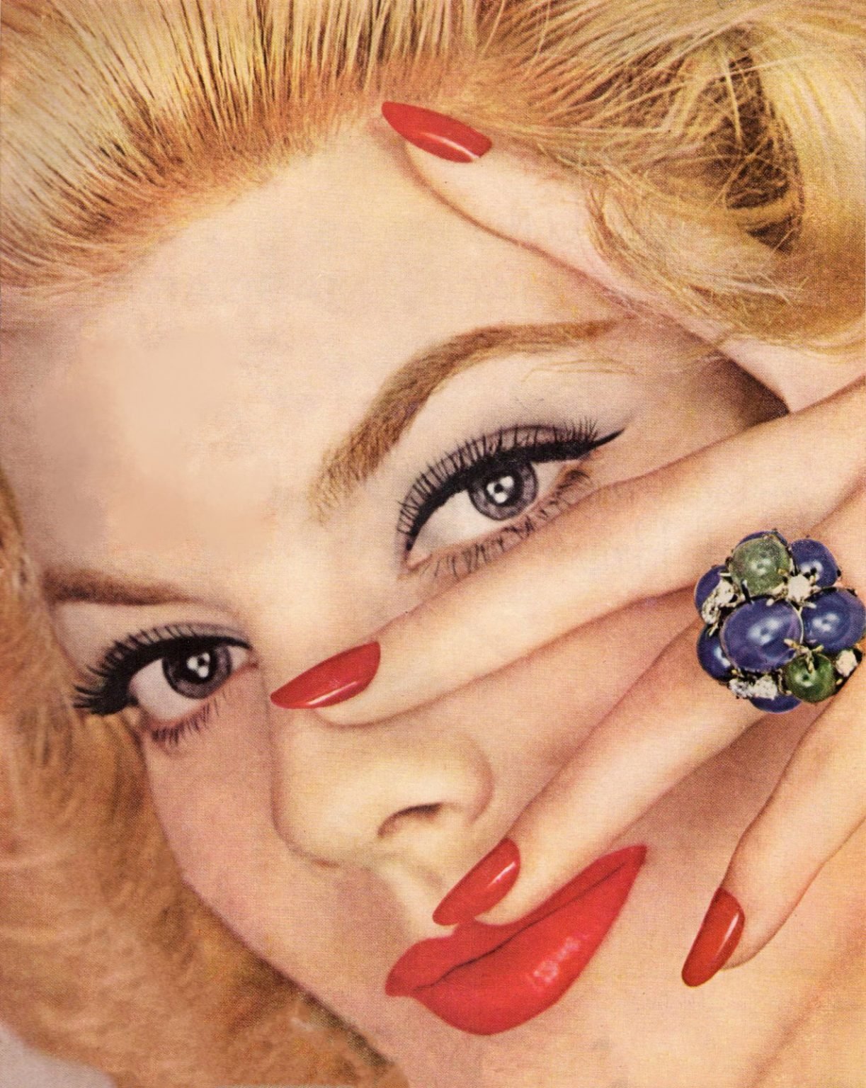 Fashion rings: The fancy 1950s/1960s vintage costume jewelry trend ...