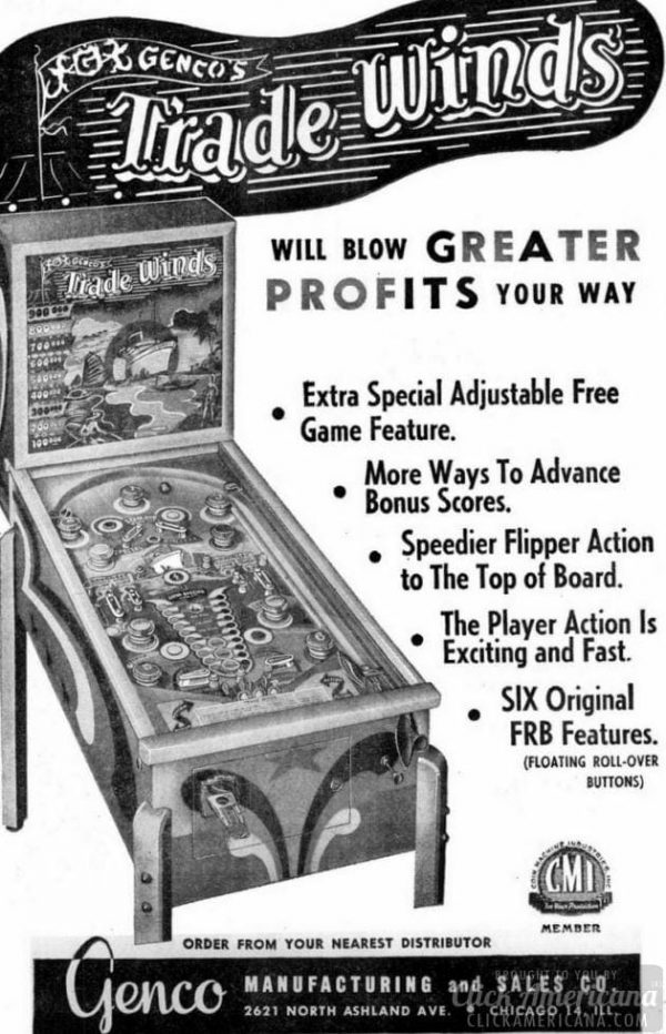 40 vintage pinball machines from the 1940s with wild features that ...