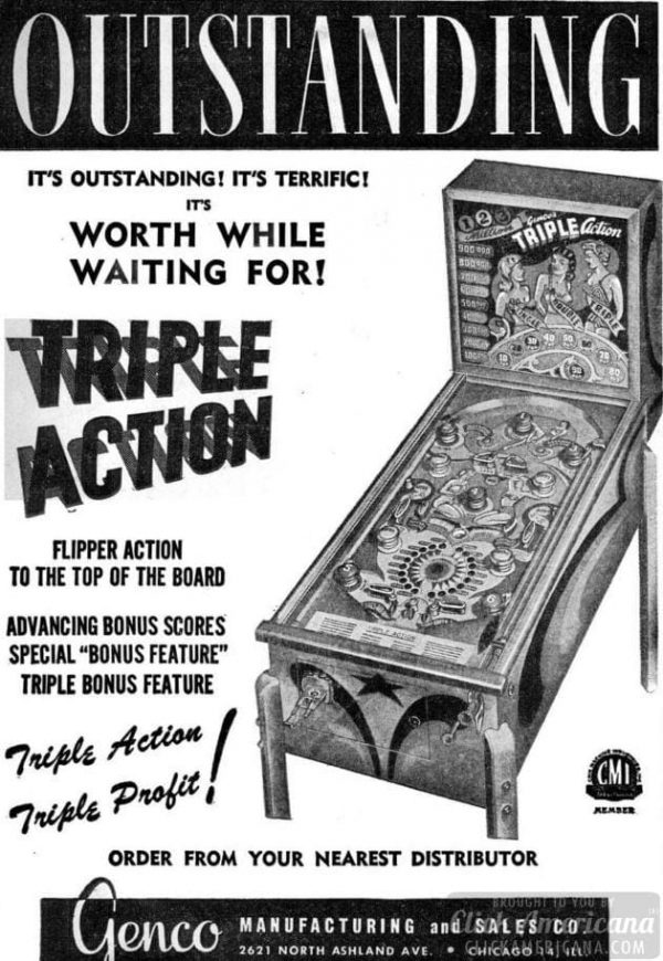 40 vintage pinball machines from the 1940s with wild features that ...