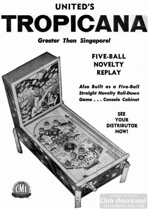 40 vintage pinball machines from the 1940s with wild features that ...