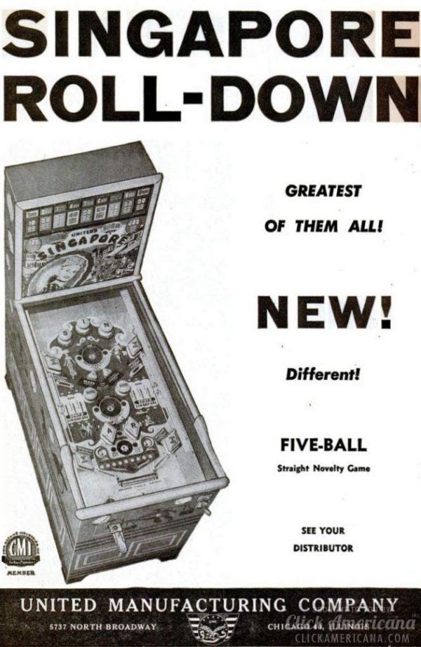 40 vintage pinball machines from the 1940s with wild features that ...
