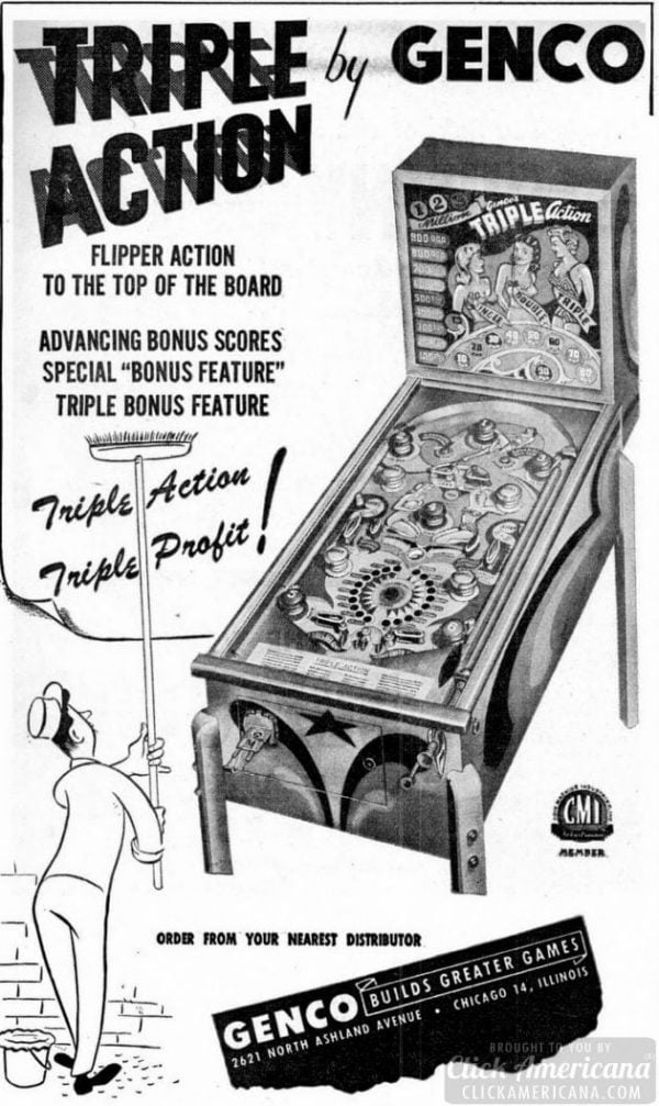 40 vintage pinball machines from the 1940s with wild features that ...