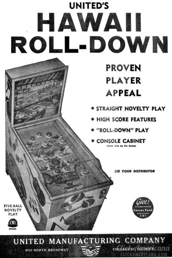 40 vintage pinball machines from the 1940s with wild features that ...