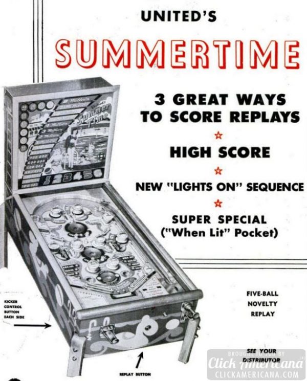 40 vintage pinball machines from the 1940s with wild features that ...
