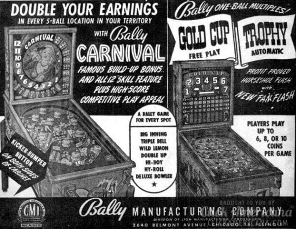 40+ vintage pinball machines from the 1940s - Click Americana