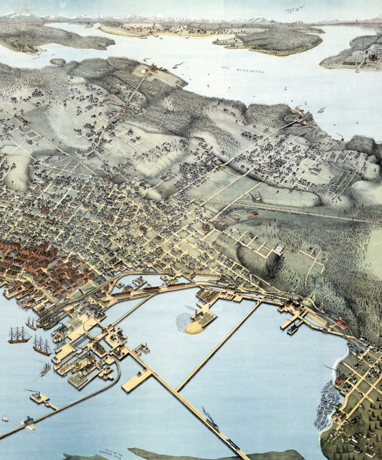 How the downtown Seattle skyline has changed over the past 150 years ...