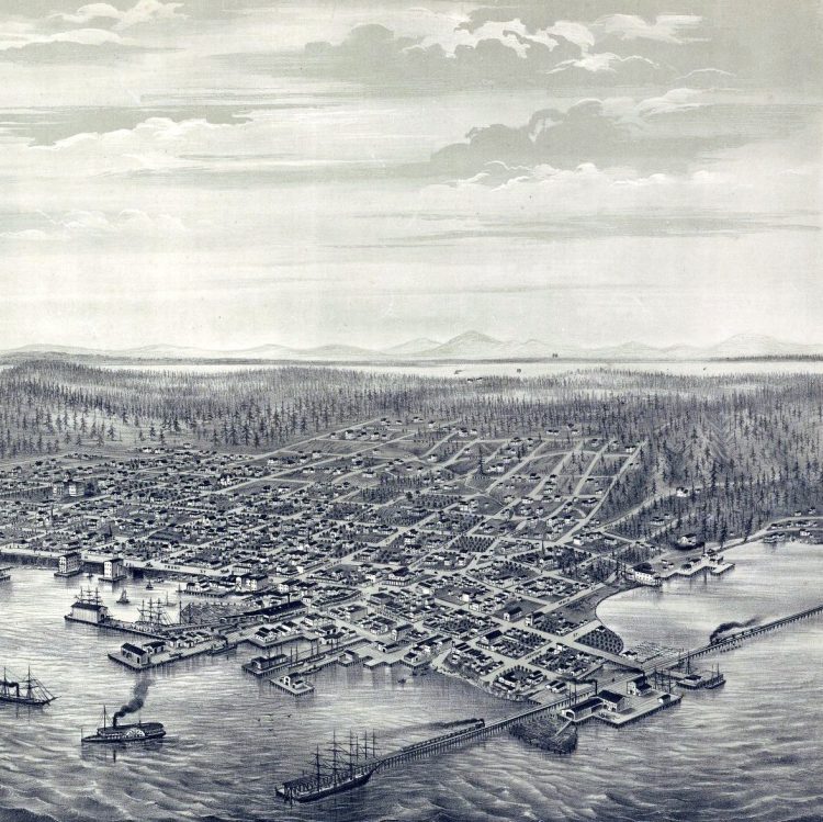 How the downtown Seattle skyline has changed over the past 150 years ...