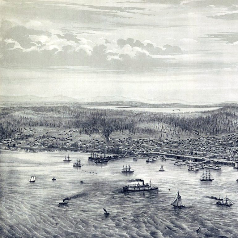 How the downtown Seattle skyline has changed over the past 150 years ...