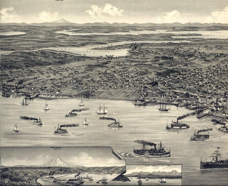 How the downtown Seattle skyline has changed over the past 150 years ...